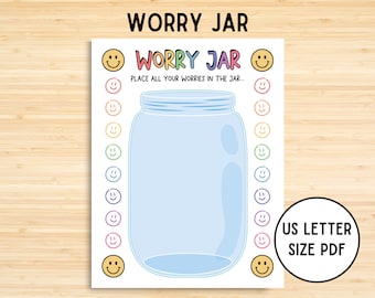 Worry Jar, Stress and Anxiety Relief for Kids and Teens, Depression ...