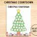 Christmas Countdown Chart, Countdown to Christmas, Coloring Page ...