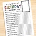 Editable Kids Birthday Interview, Annual Interview, Birthday Keepsake ...