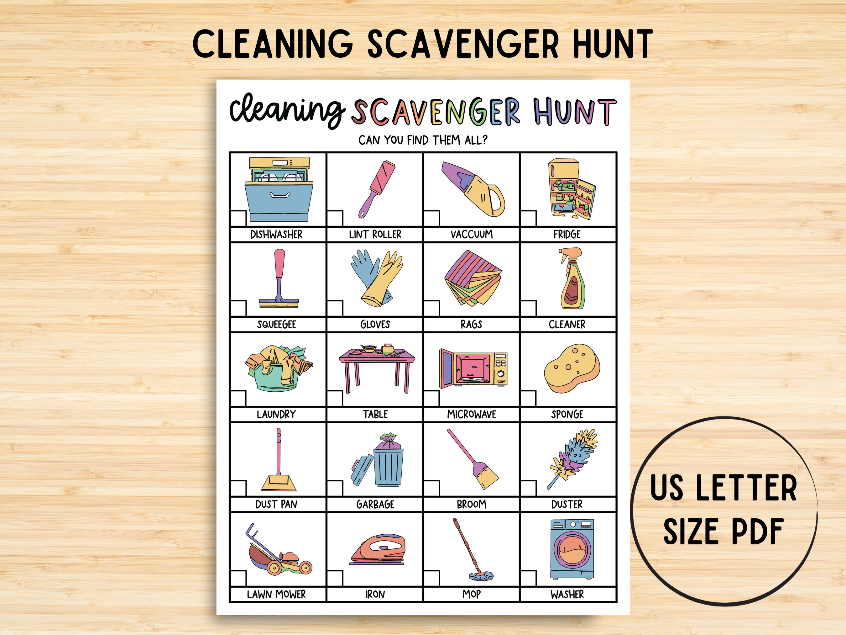 Scavenger Hunt Chores, Cleaning Hunt, Household Chores, Chore Chart ...