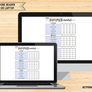 Chore Chart, Printable Editable Summer Daily Checklist for Kids, Chore ...