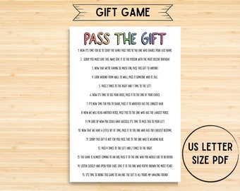 Pass the Gift Game - Etsy