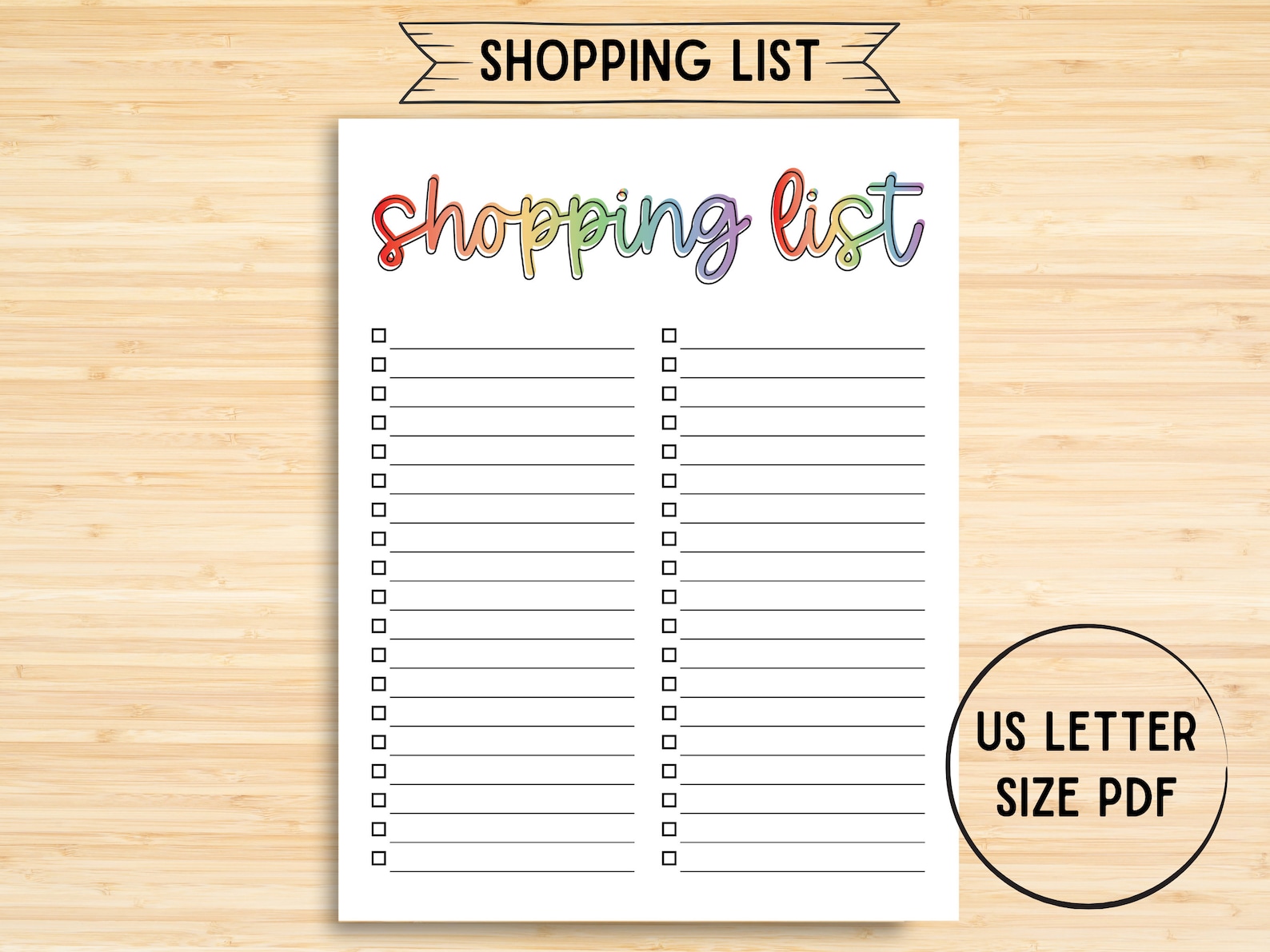 Digital Download Shopping List Printable Store List Shopping - Etsy