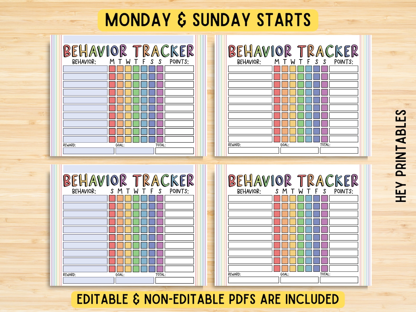 Behavior Reward Chart for Kids Behavior Tracker for Kids - Etsy Australia