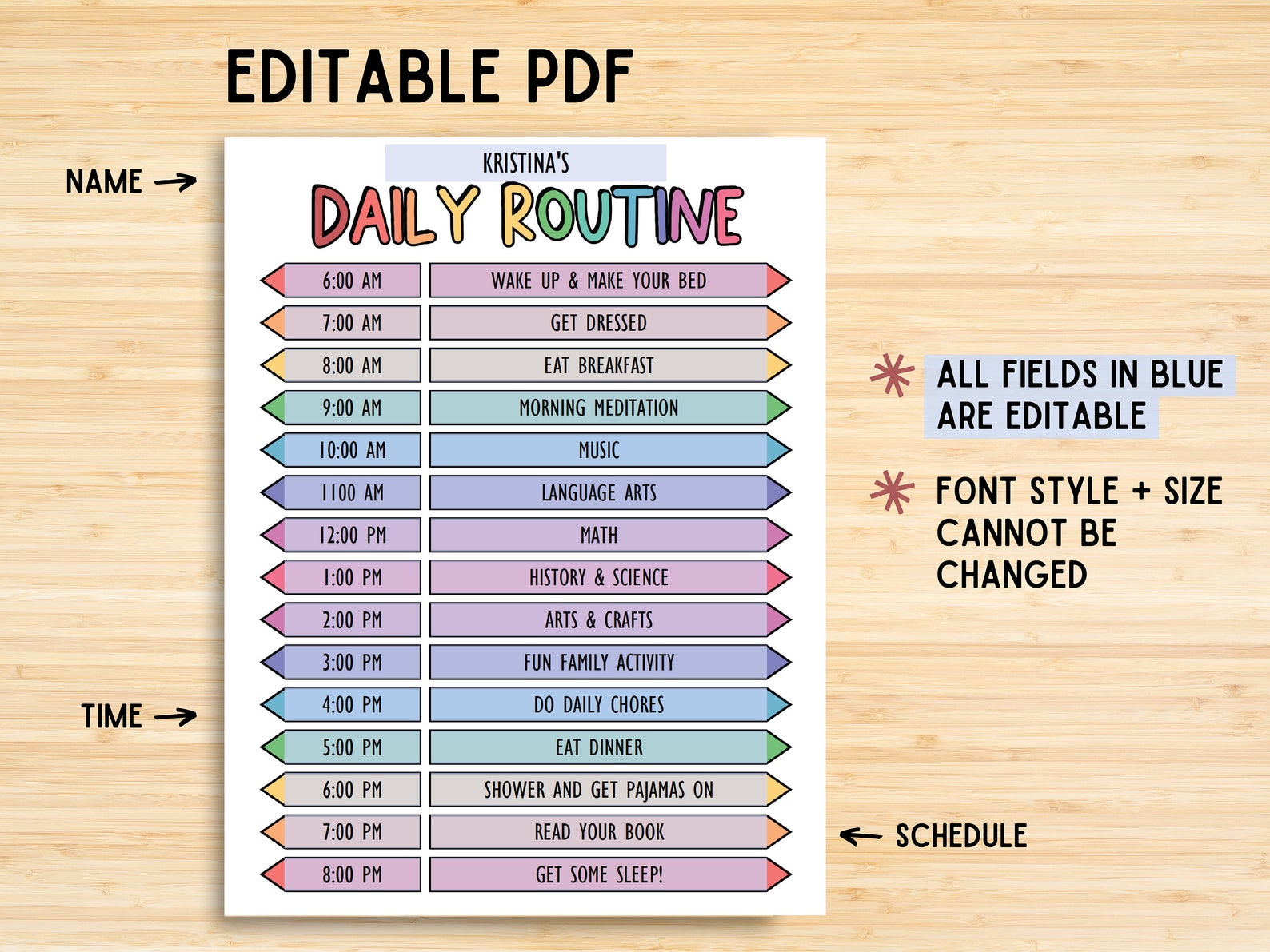 Kids Daily Schedule, Homeschool Daily Routine, Kids Daily Routine ...