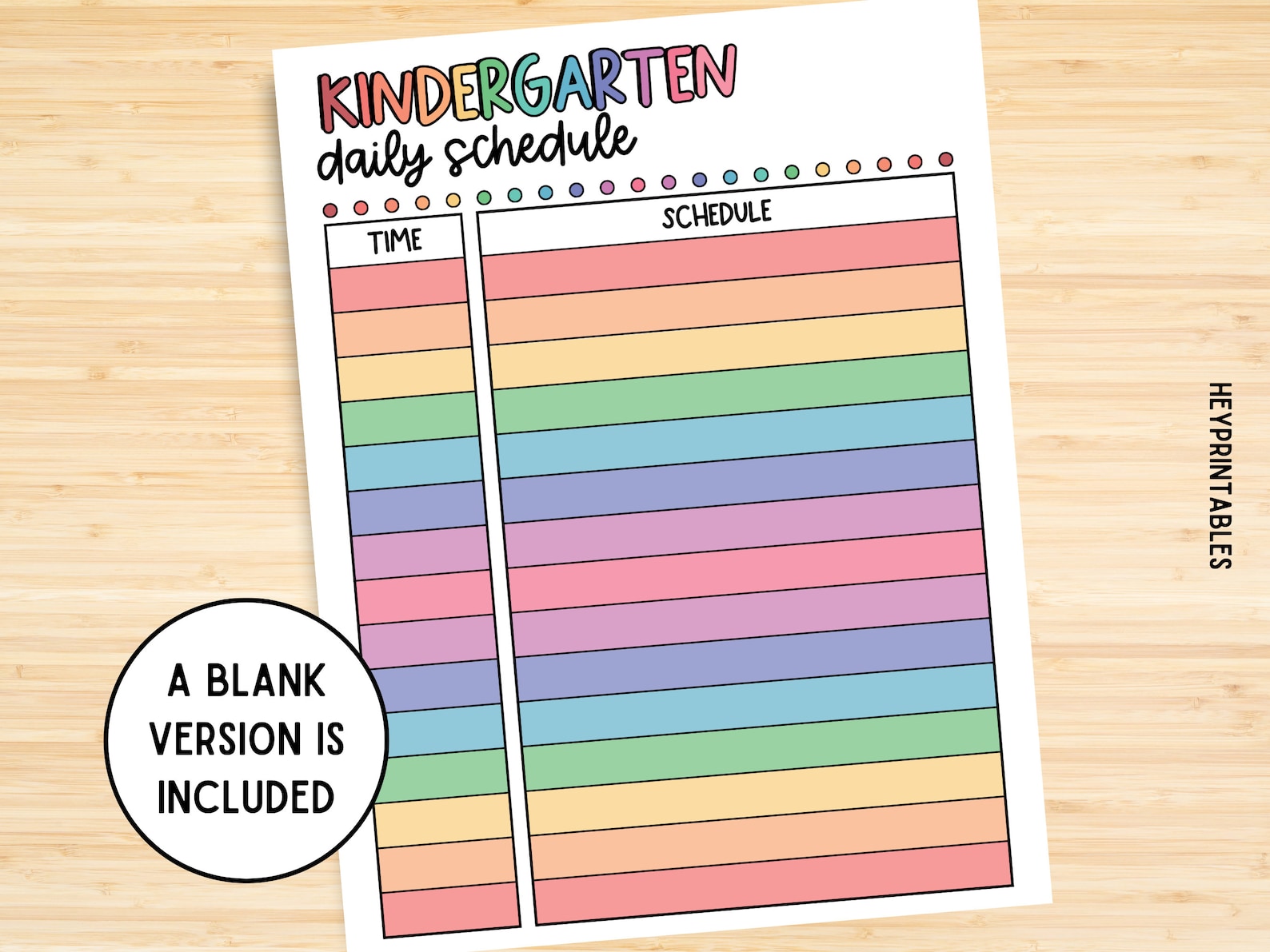 Daycare Daily Schedule, Kindergarten, Kids Daily Schedule Template ...