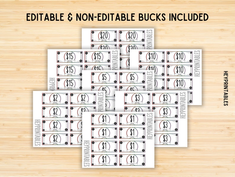 Kids Reward Bucks, Mom Bucks, Reward System for Kids, Chore Bucks, Good ...