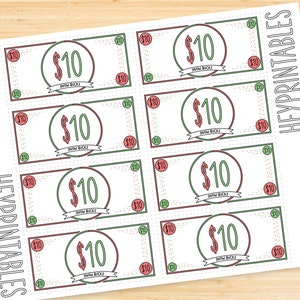 Printable Christmas Money, Ready to Print Christmas Play Money, North ...