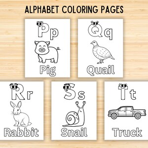 26 Printable Alphabet Coloring Pages Worksheets for Kids, Preschool ...