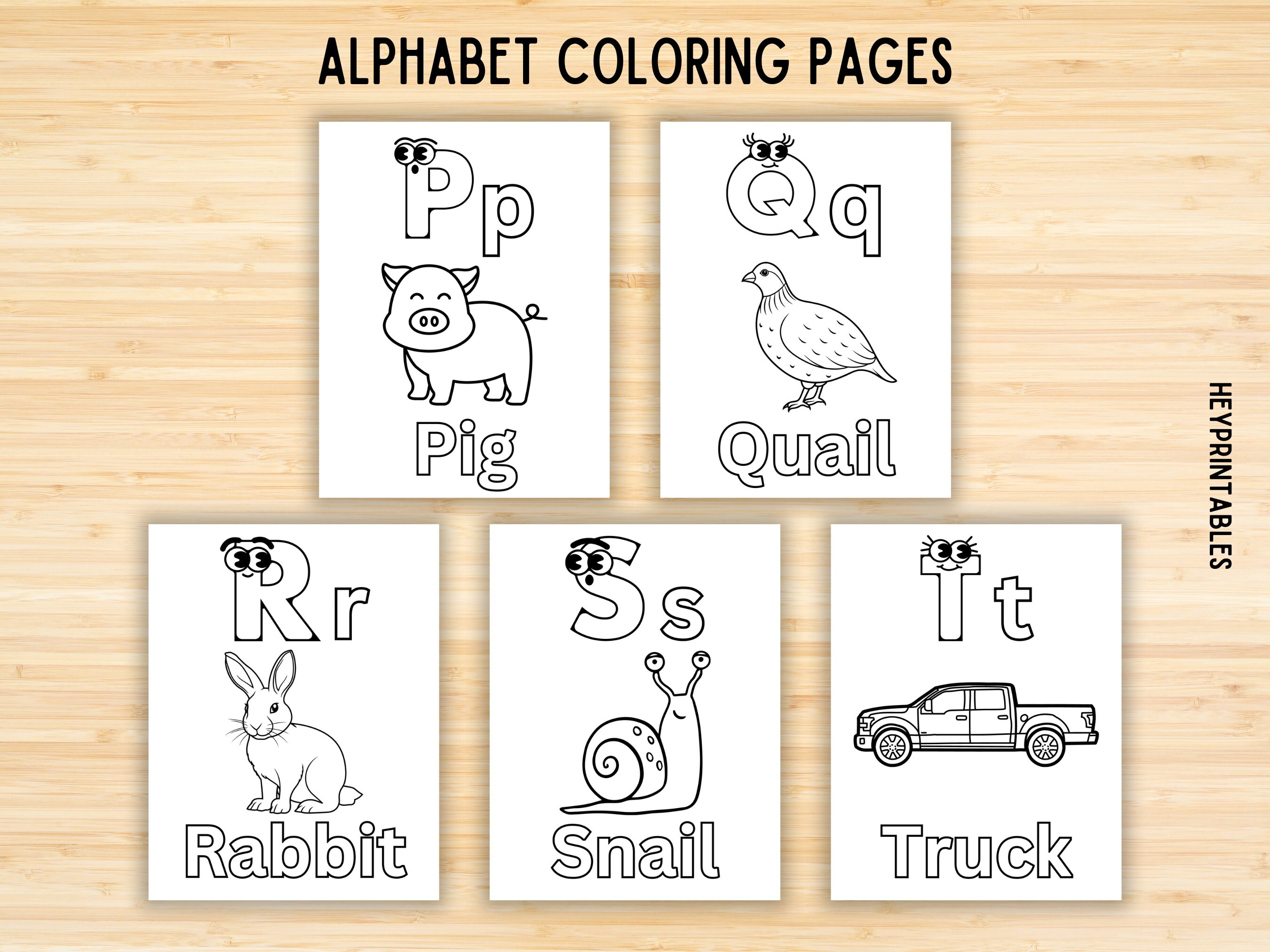 26 Printable Alphabet Coloring Pages Worksheets for Kids, Preschool ...