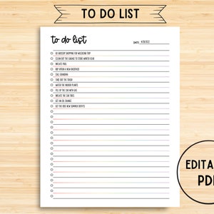 Minimal Rainbow to Do List Printable, Simple Tasks List Template ...