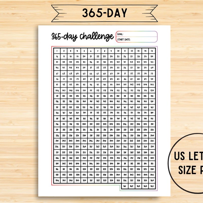 100 Day Exercise Challenges - Etsy