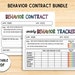 Printable Editable Weekly Behavior Tracker and Behavior Contract, Life ...