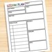 Daily Lesson Planner, Printable Lesson Plan, Digital Lesson Plan ...