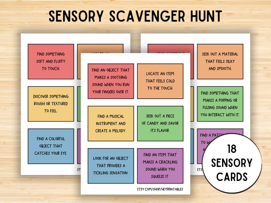 Sensory Scavenger Hunt, Autism Activity, Outdoor Scavenger Hunt, Indoor ...