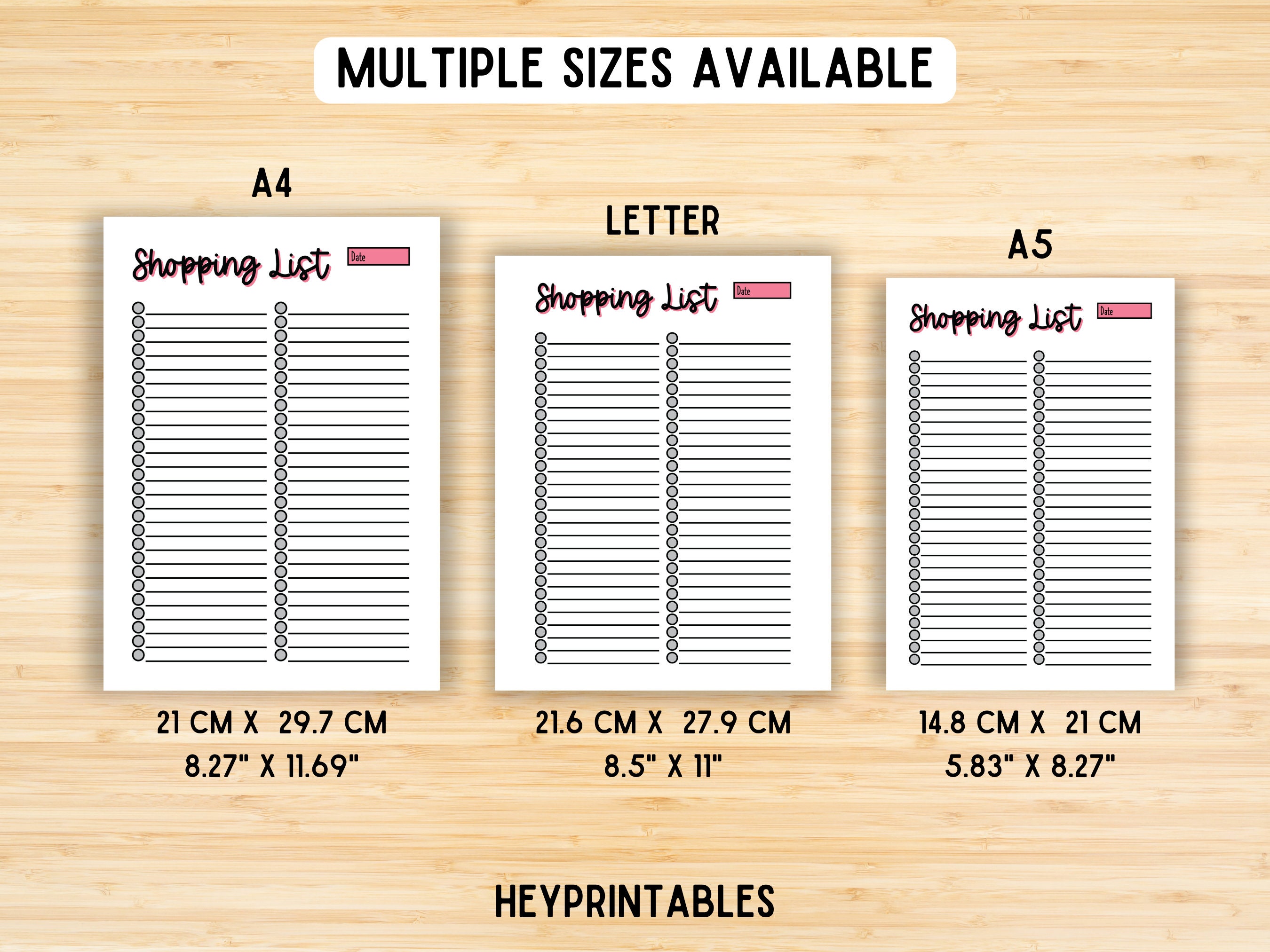 Printable Shopping List, Grocery List Printable, Simple Grocery List ...