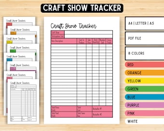 Craft Show Planner, Craft Show Form, Craft Fair Tracker, Business Forms ...
