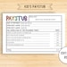 Editable Paystub for Kids, Printable Kids Payslip, Reward Payslip, Kids ...
