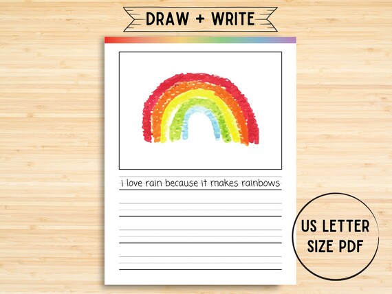 Printable Kids Story Paper Children's Draw and Write - Etsy Canada