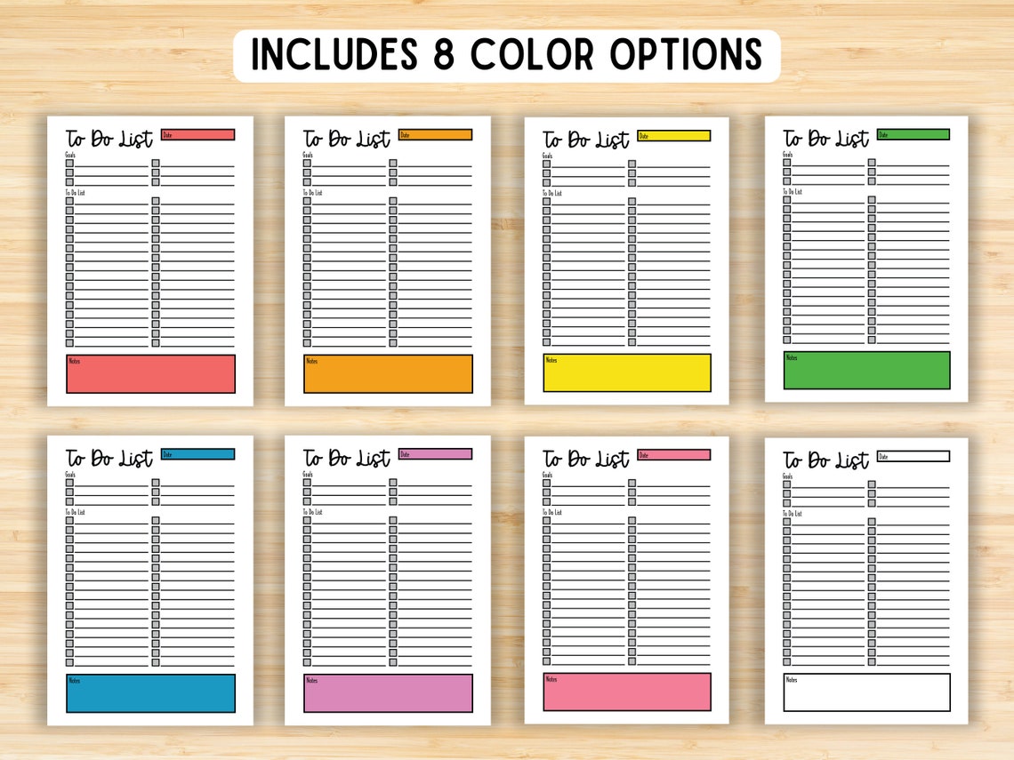 To Do List Printable, Daily to Do List Planner Page, Productivity ...