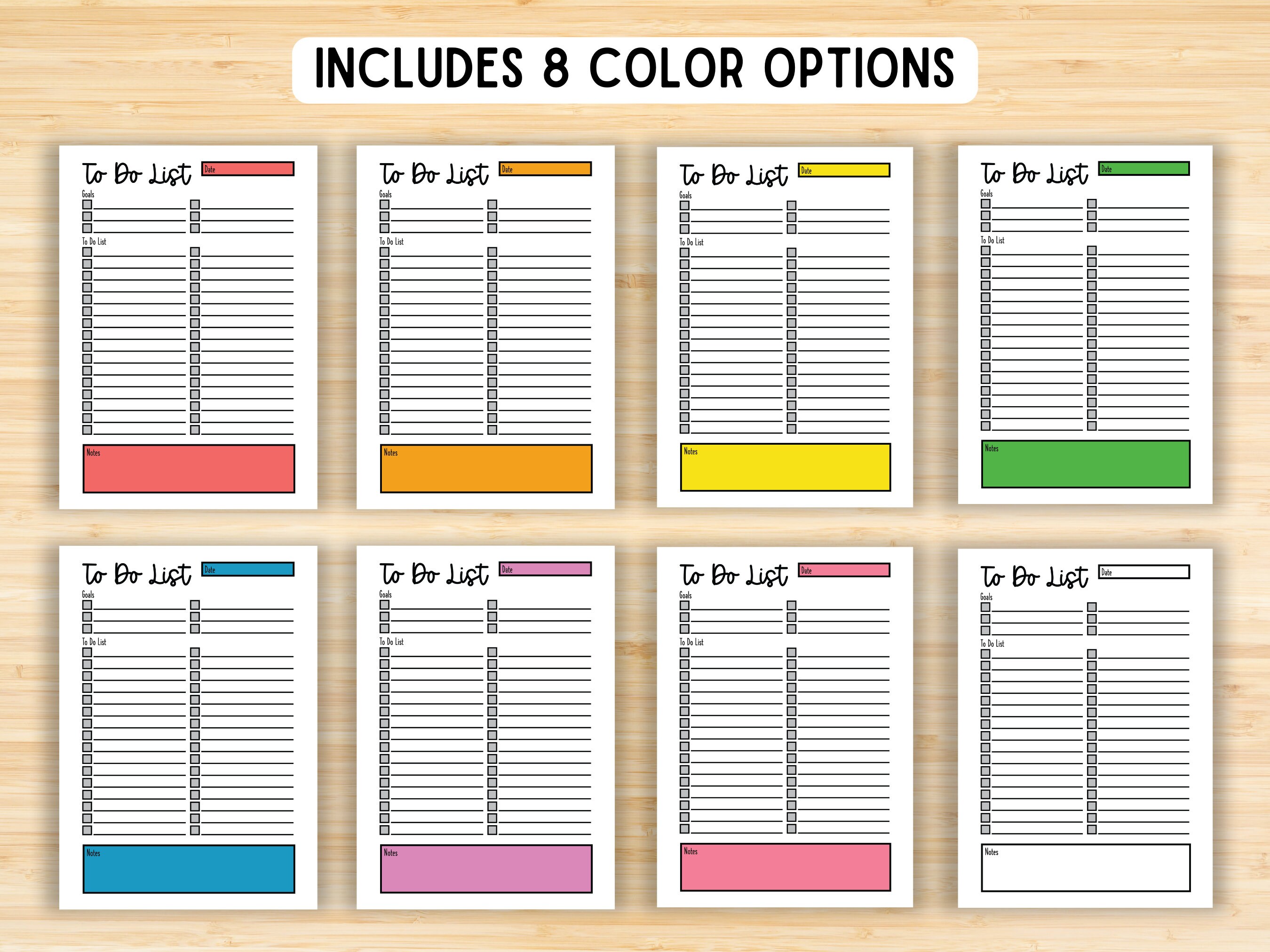 To Do List Printable, Daily to Do List Planner Page, Productivity ...