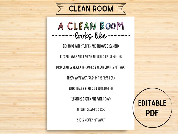Printable Cleaning Bundle Cleaning Cards Kids Cleaning - Etsy Canada