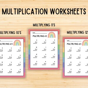 15 Printable Multiplying Practice Worksheets, Numbers 1-12, 1st-4th ...