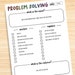 Problem Solving Sheet, Pro and Con List, Decision Maker, Household ...