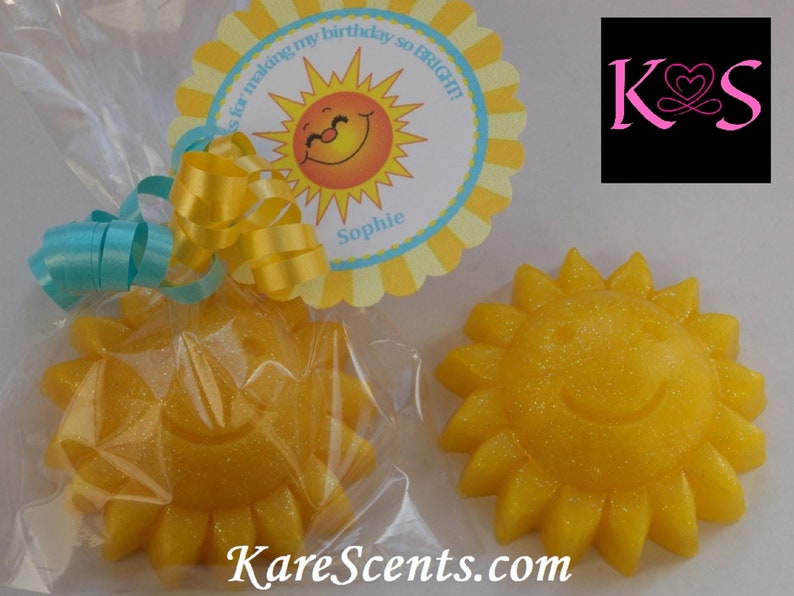 10 SUN SOAP favors Summer Fun Party Favor You Are My - Etsy