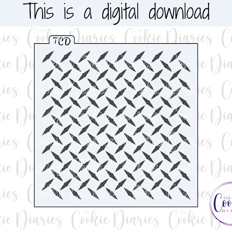 Diamond Stencil for Cakes - Etsy