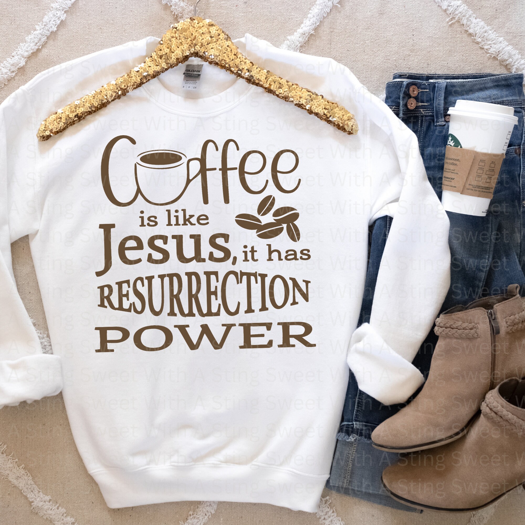 Coffee and Jesus SVG | Coffee Jesus Sign | Funny Coffee Shirt | Coffee ...