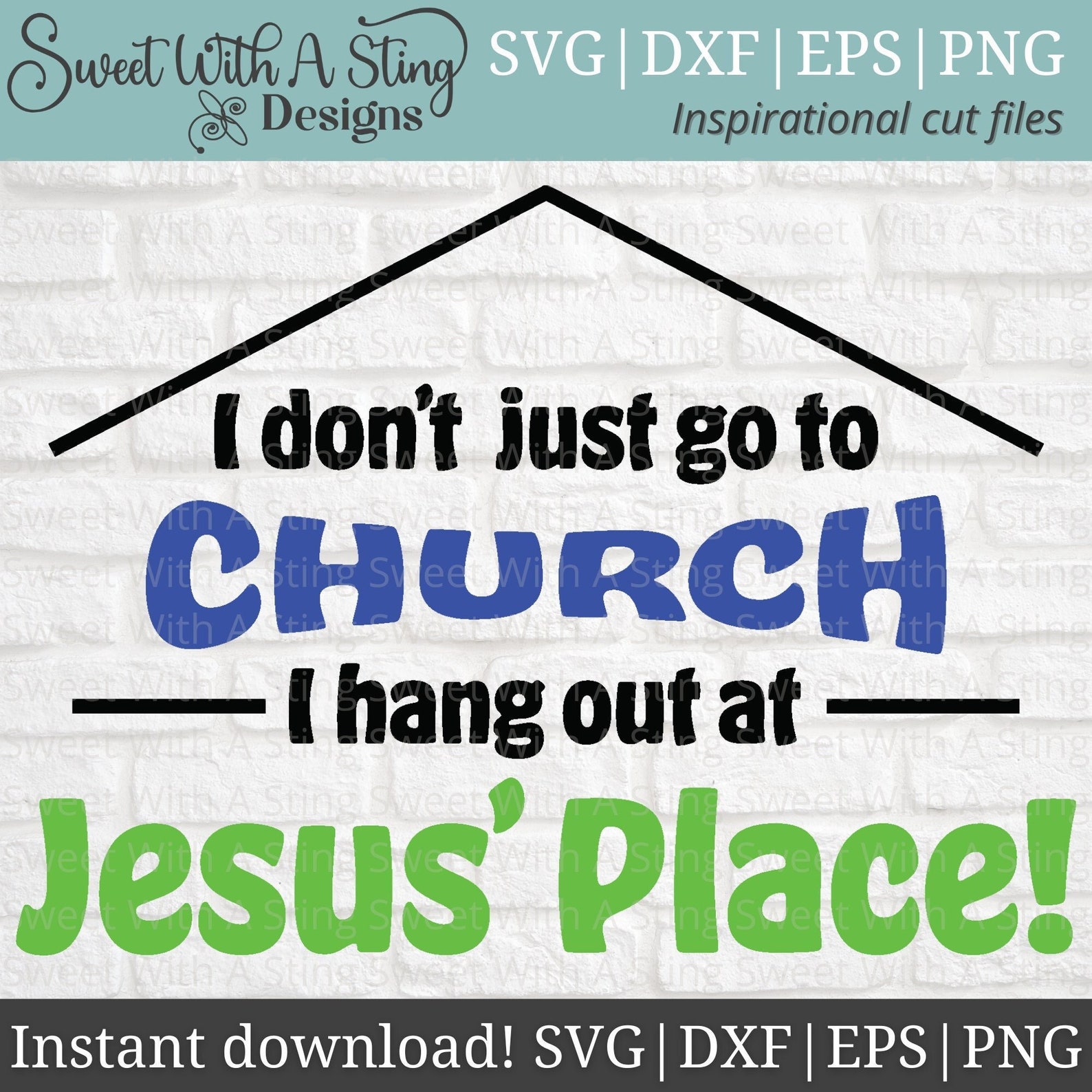 Church Jesus' Place SVG | Christian Shirt Design | Church SVG PNG ...