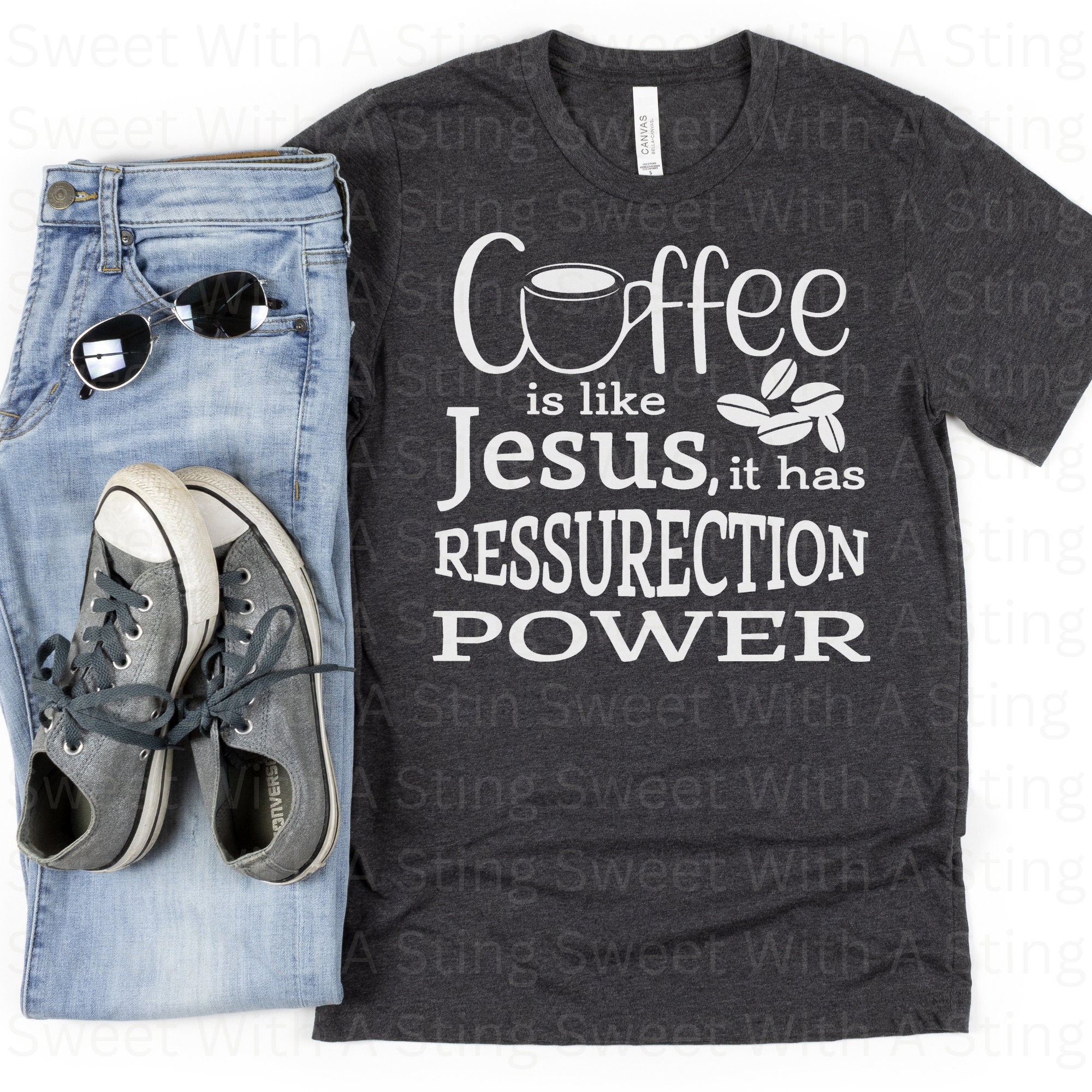 Coffee and Jesus SVG Coffee Jesus Sign Funny Coffee Shirt - Etsy