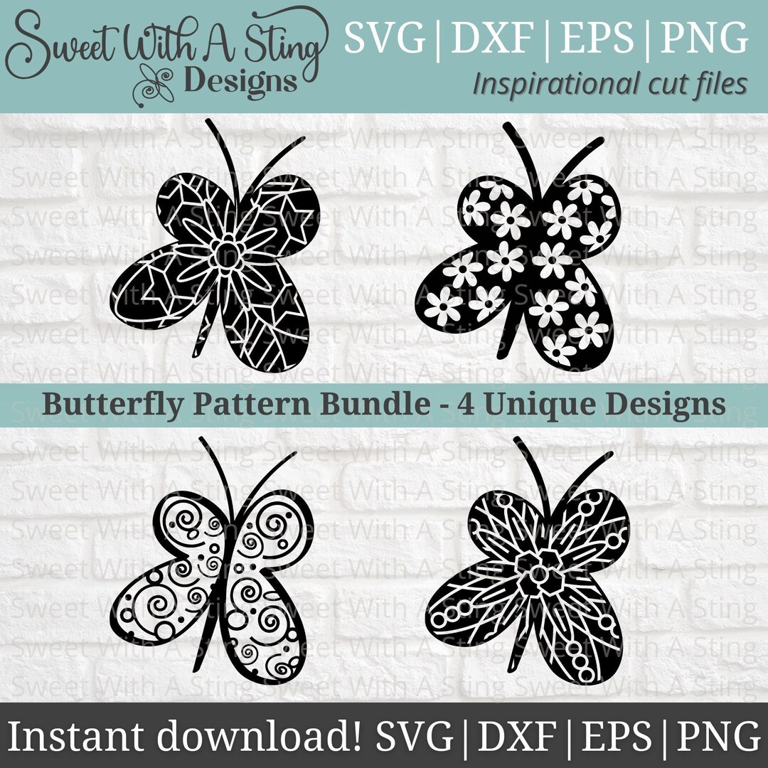 Butterfly Pattern Bundle | Butterfly SVG | Butterflies for Shirts ...