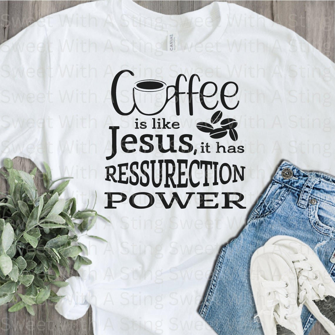 Coffee and Jesus SVG Coffee Jesus Sign Funny Coffee Shirt - Etsy