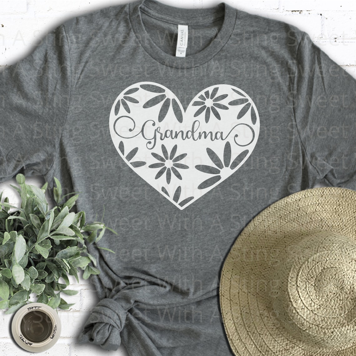 Grandma Heart Mandala SVG | Floral Grandma Shirt | Grandma Gifts ...