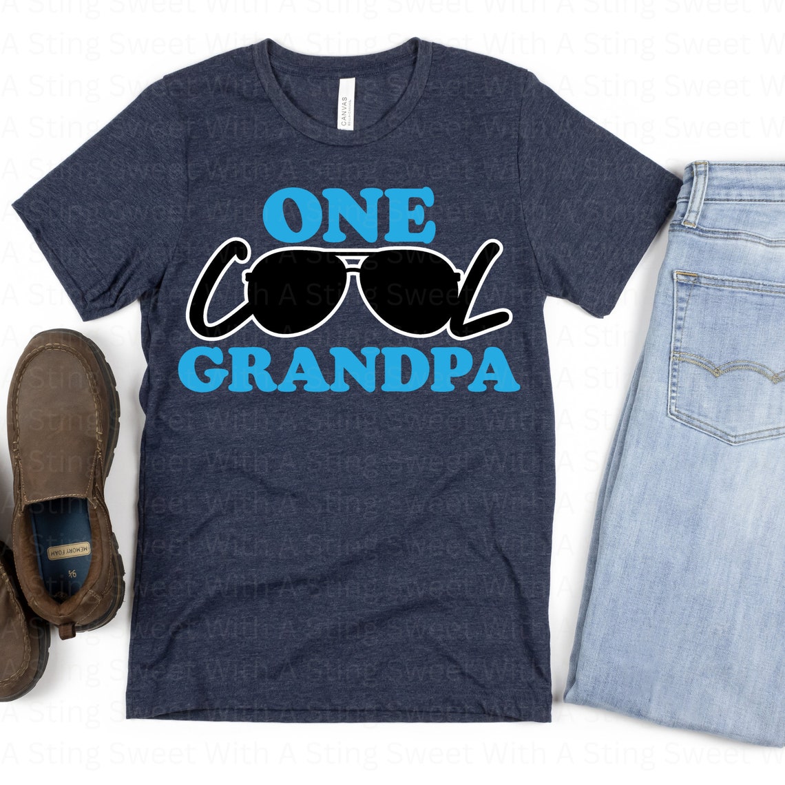 One Cool Grandpa Svg | Grandpa Shirt Svg File | Grandpa Svg | Grandpa ...