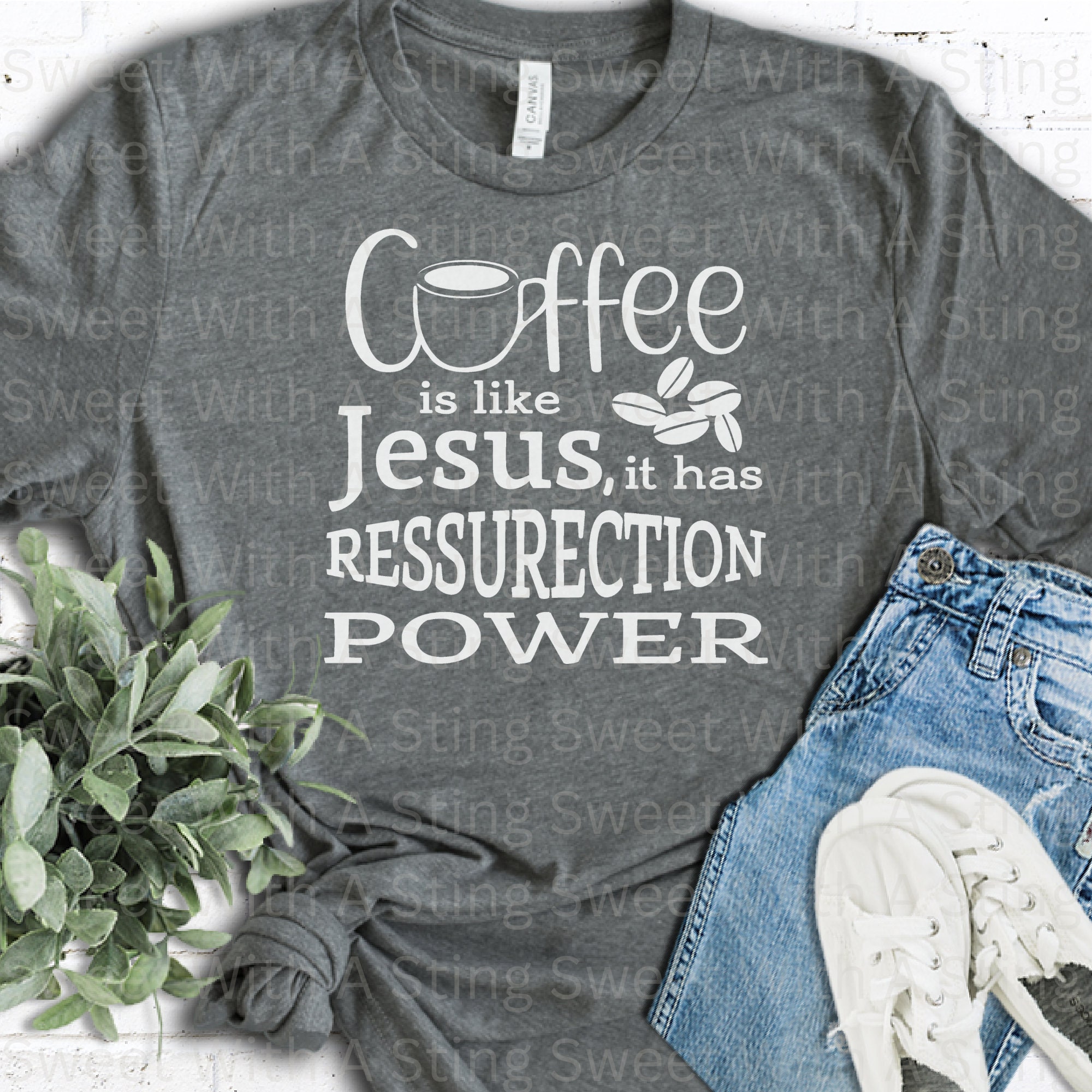 Coffee and Jesus SVG Coffee Jesus Sign Funny Coffee Shirt - Etsy