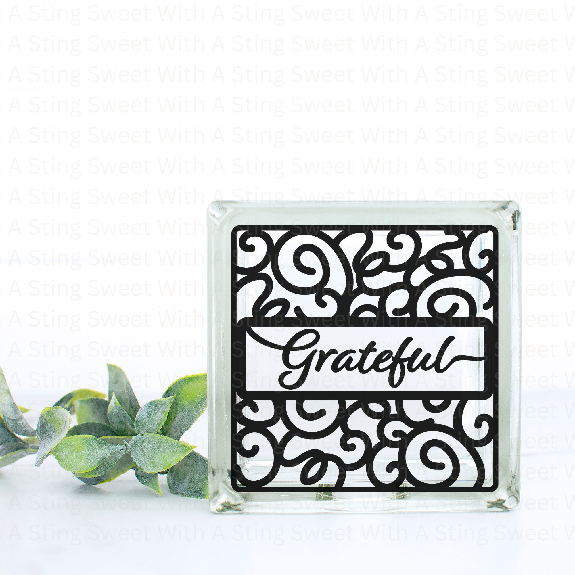 Glass Block SVG Glass Block Design Fall Glass Block - Etsy