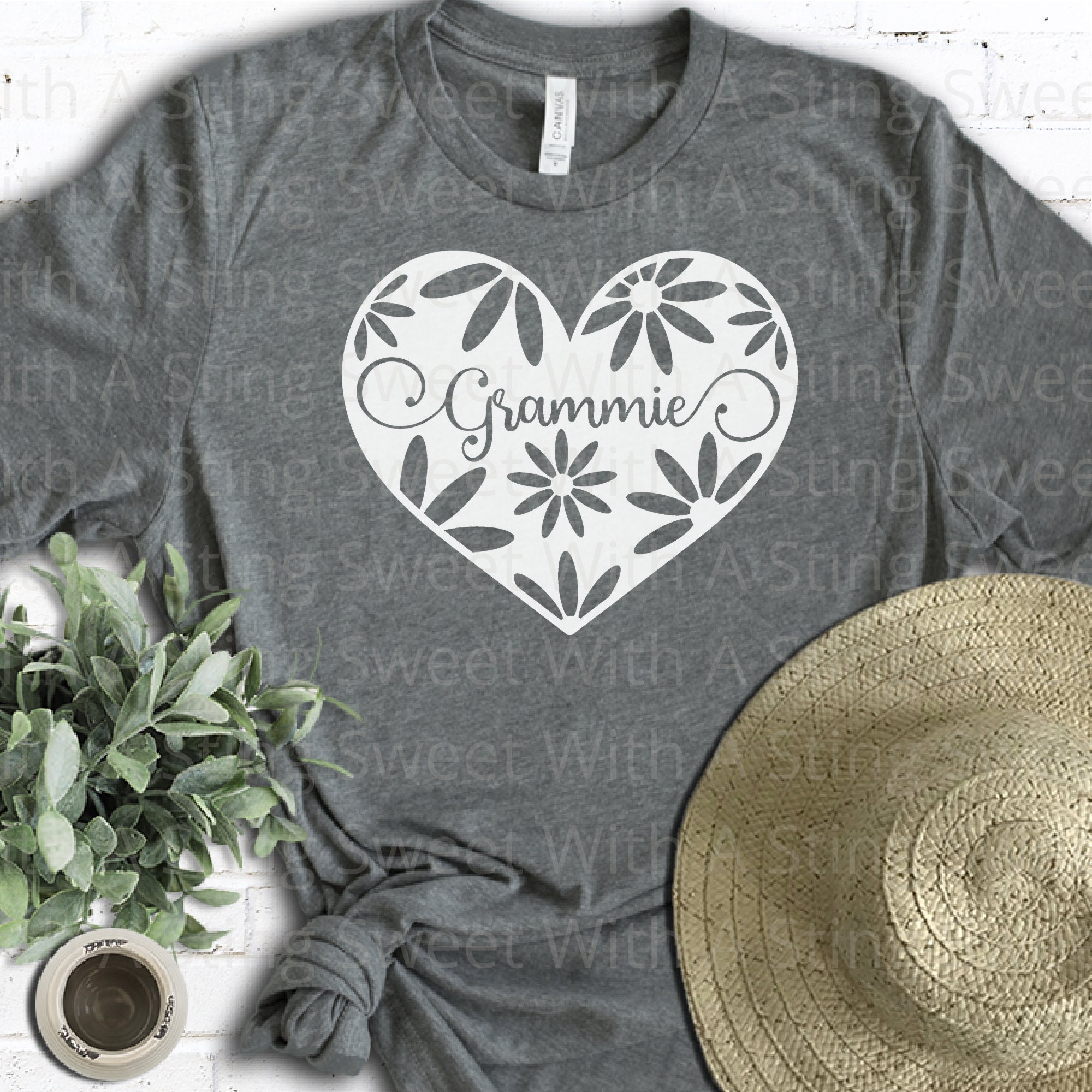 Grammie Heart Mandala SVG Floral Grammie Shirt Grammie Gifts Grammie ...