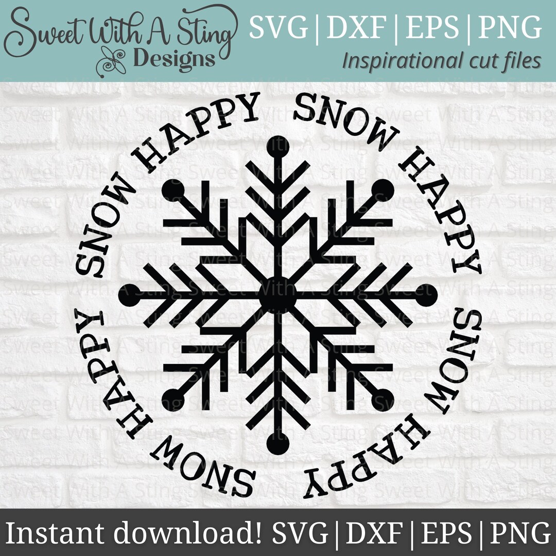 Winter SVG for Shirts | Snowflake SVG File | Snow SVG Sign | Glass ...