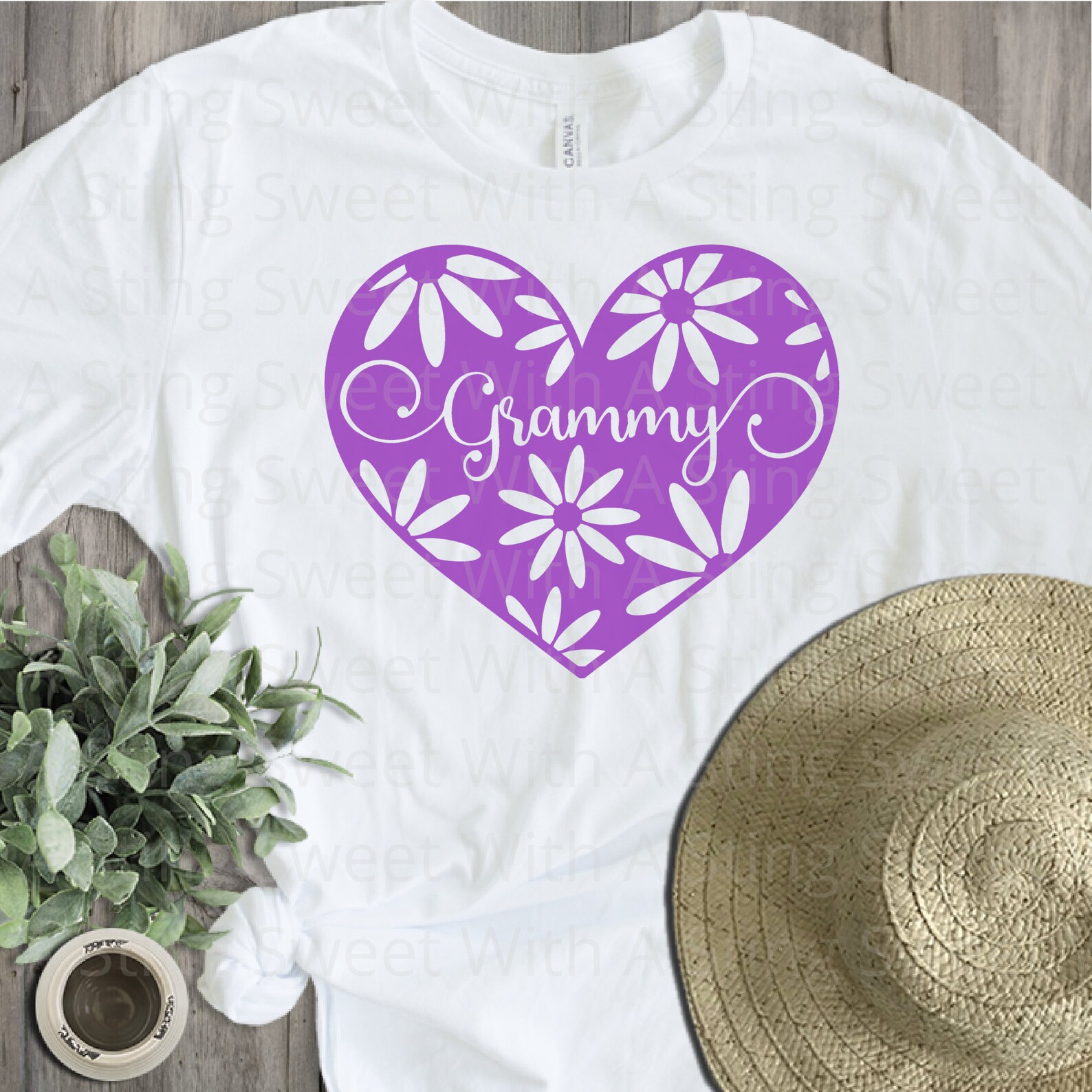 Grammy Heart Mandala SVG | Floral Grammy Shirt | Grammy Gifts | Grammy ...