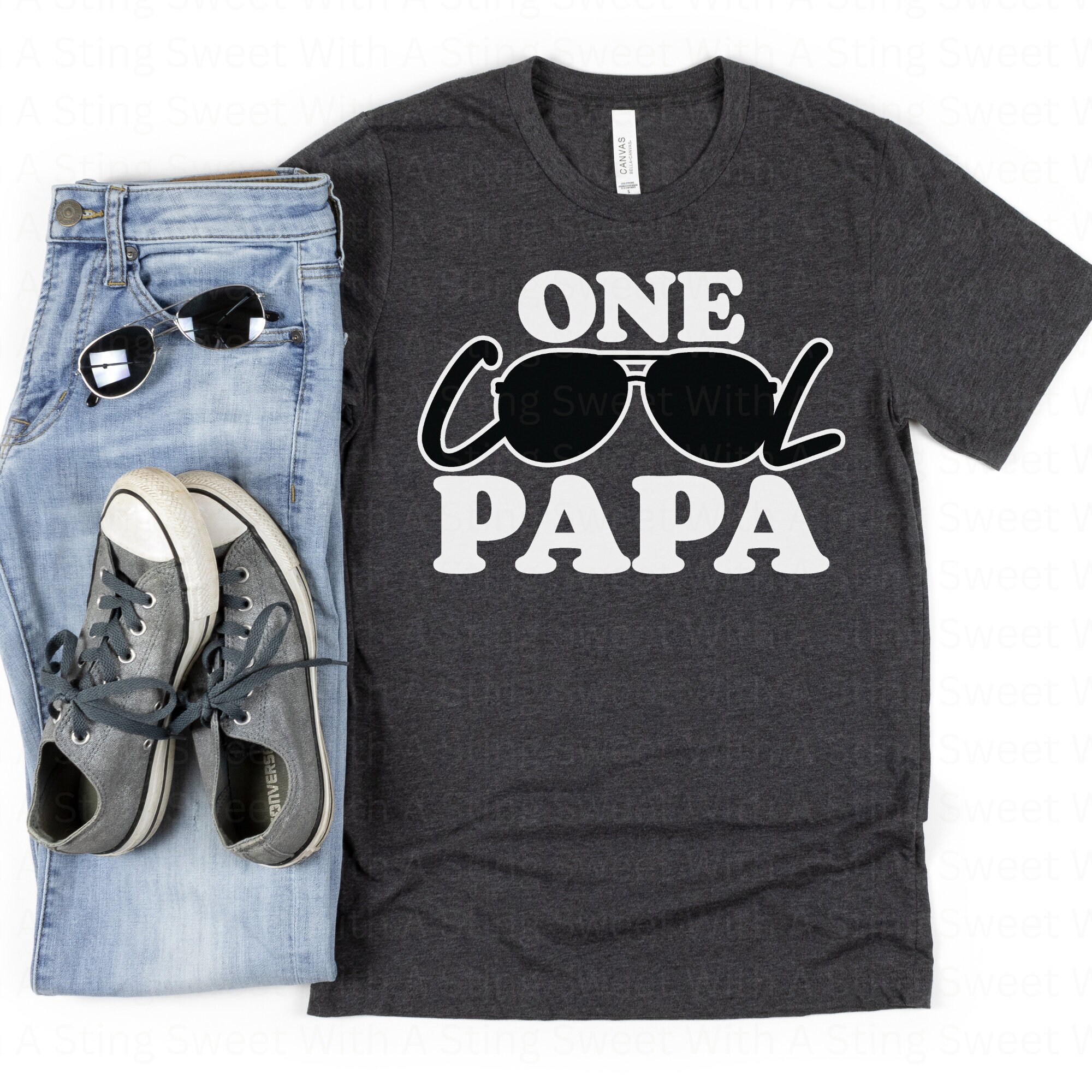 One Cool Papa Svg | Papa Shirt Svg File | Papa Svg | Grandpa Svg ...