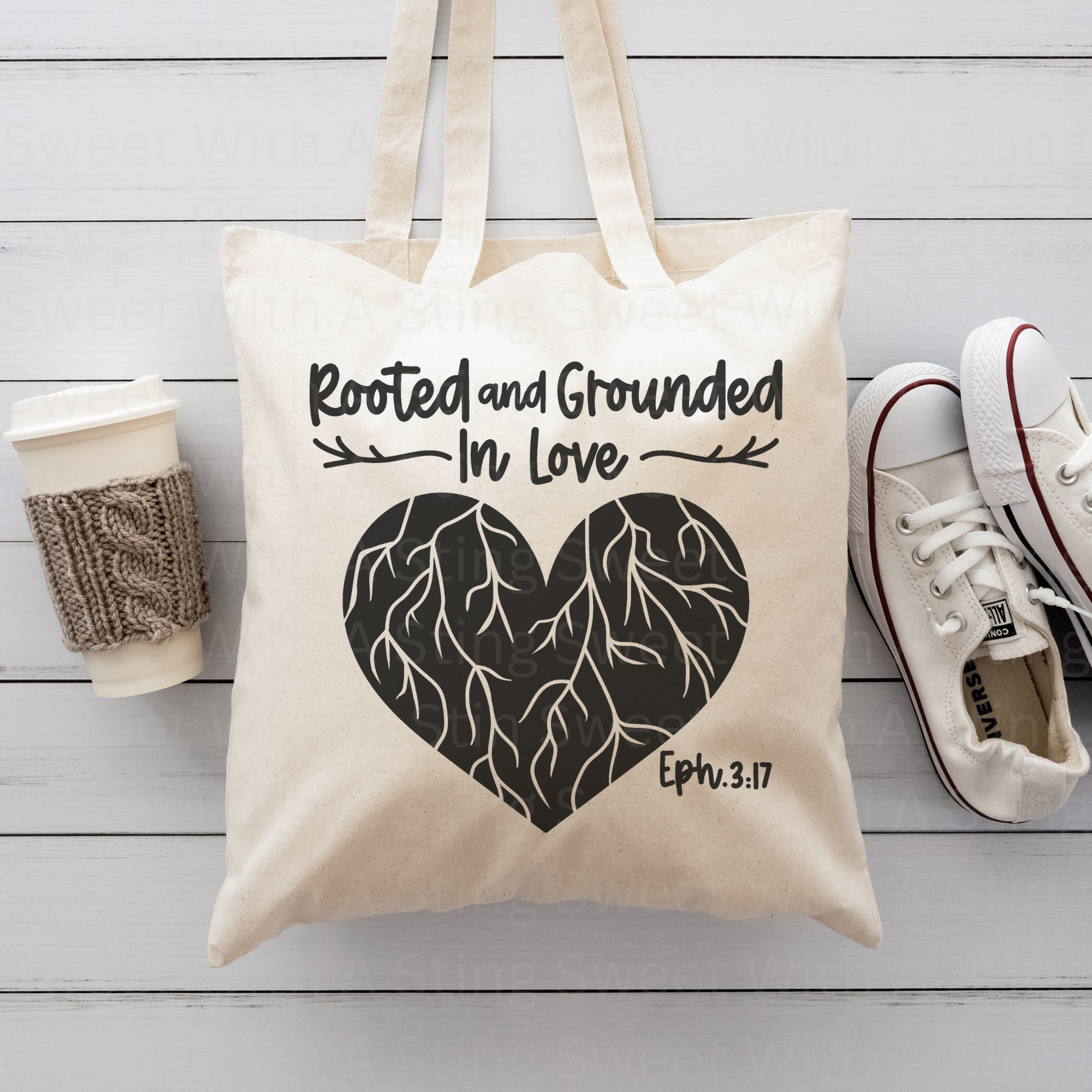 Rooted and Grounded in Love Bible Verse SVG Christian SVG Design ...