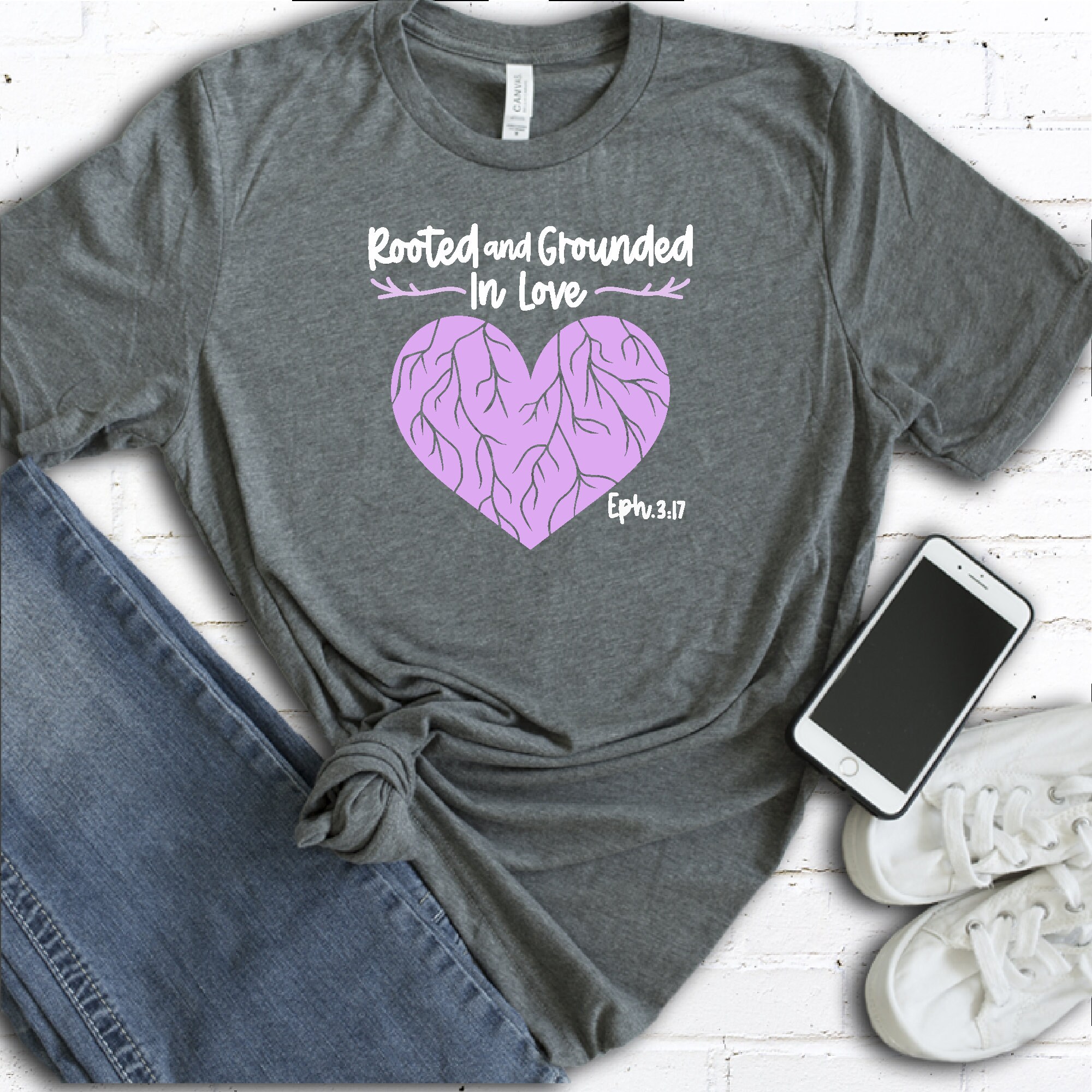 Rooted and Grounded in Love Bible Verse SVG Christian SVG Design ...