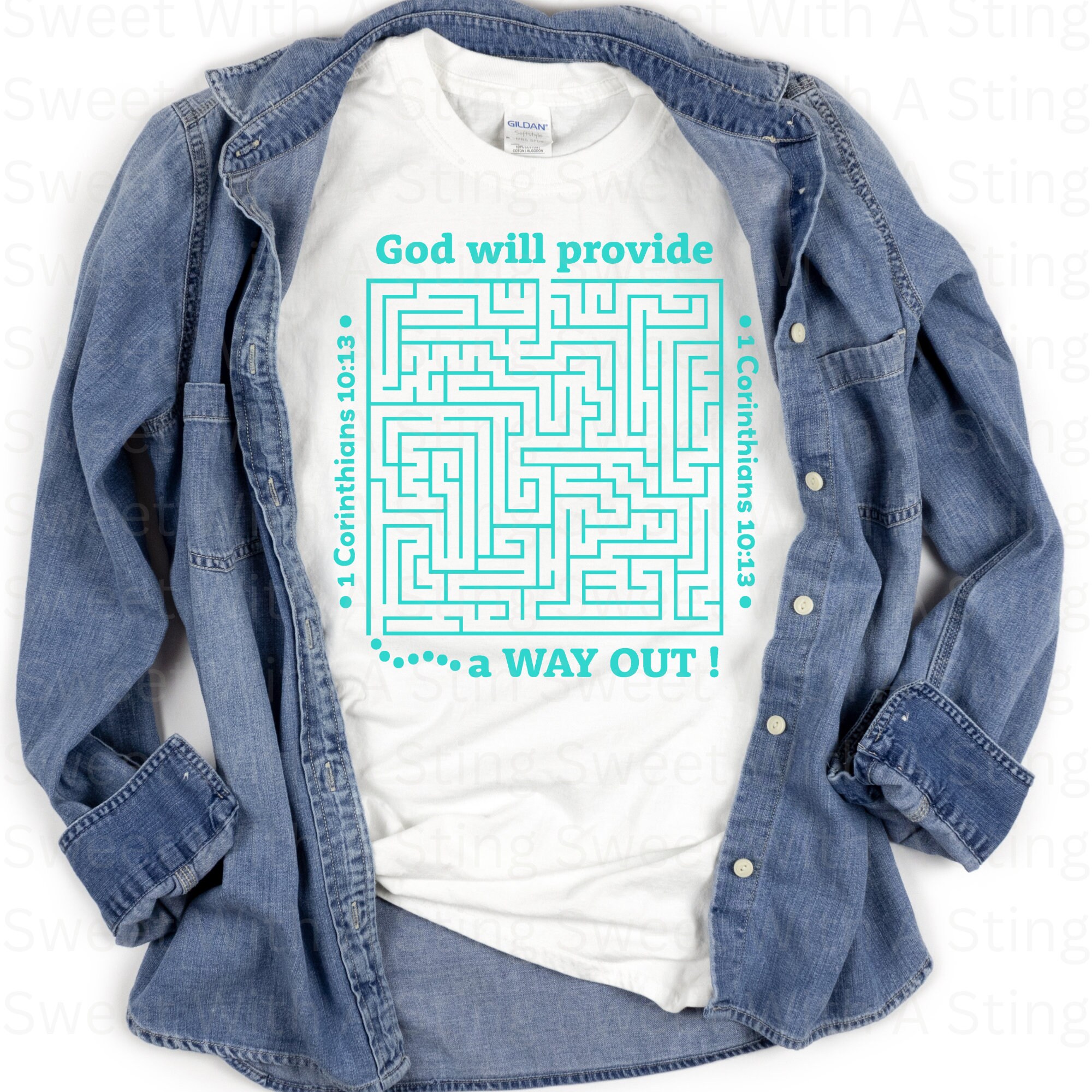 God Will Provide A Way Out | Bible Verse SVG | Christian SVG Design ...