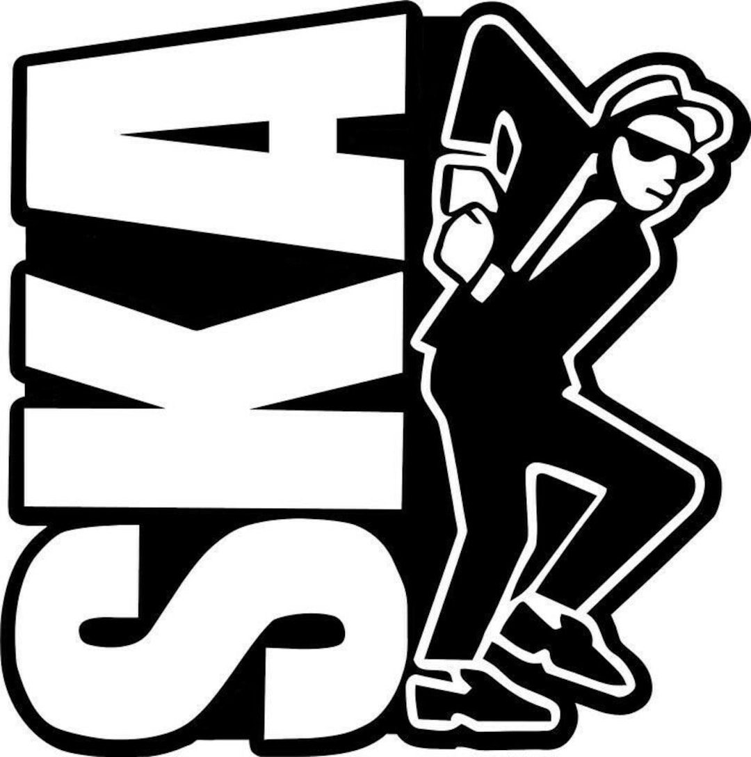 Ska and 2 Tone Man Car Camper Van Window Trailer Bumper Sticker - Etsy