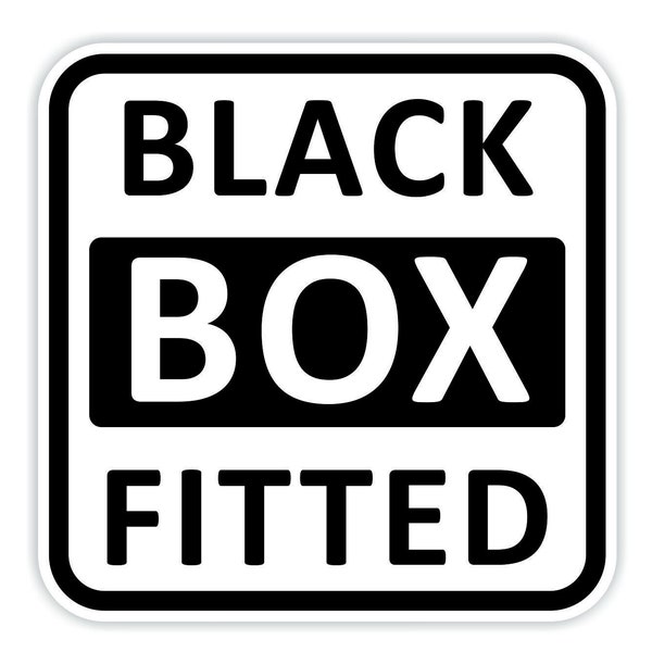 Black Box Car Sticker - Etsy UK