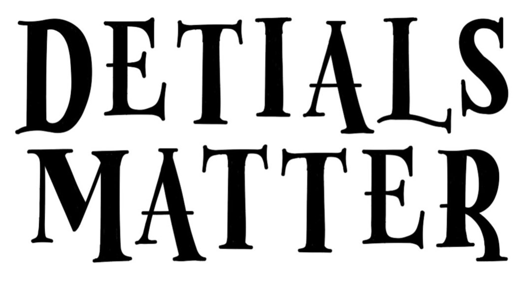 Reacher Details Matter Car Camper Van Window Trailer Bumper Sticker - Etsy