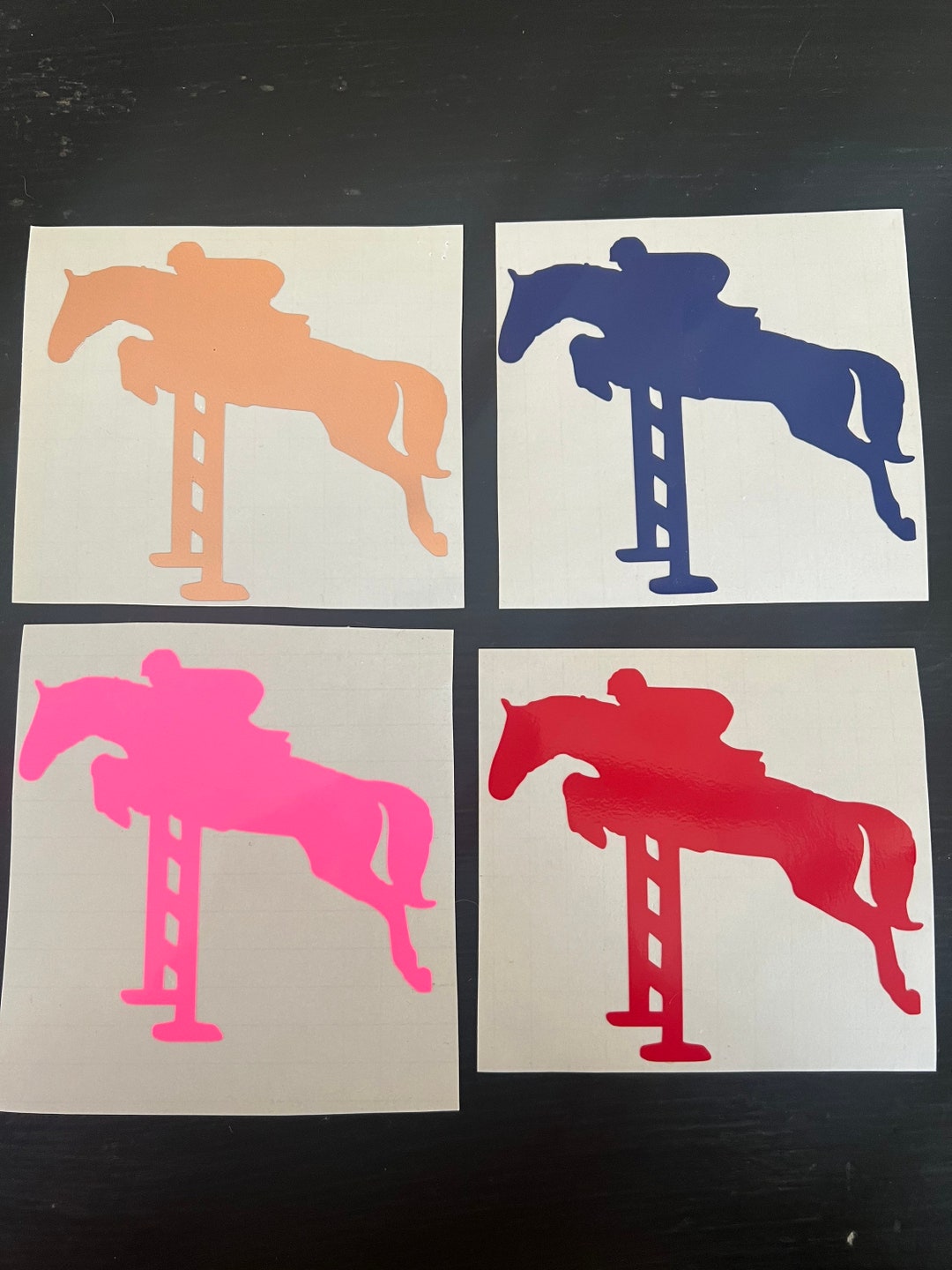 Vinyl Horse Jumping Sticker, Horse Decal, Birthday Gift for Equestrian ...